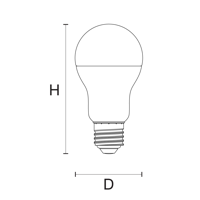 MEGAMAN | LG200133/dm/r9-OPv00+E27+928+V0240 - A60 Classic Bulbs | LED ...